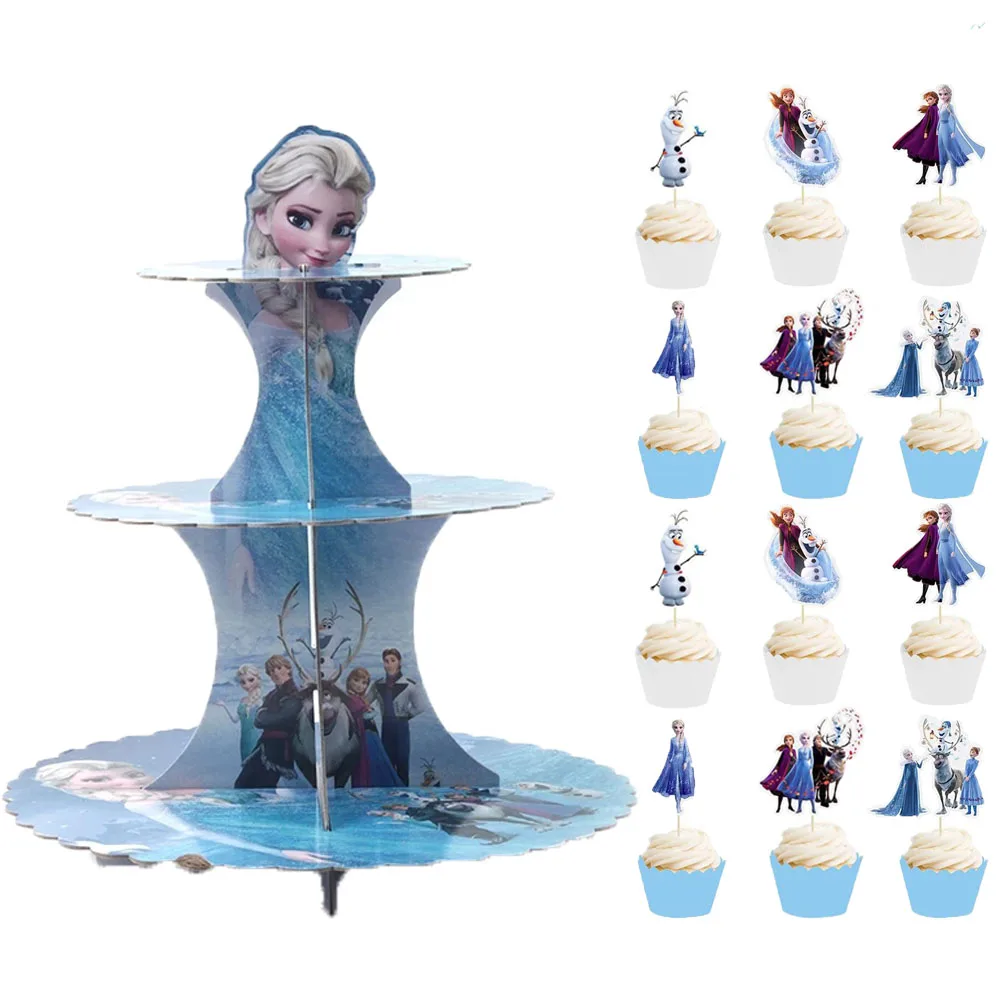 Disney-3-Tier-Frozen-Elsa-Disney-Princess-Cake-Stand-Cupcake-Stand ...