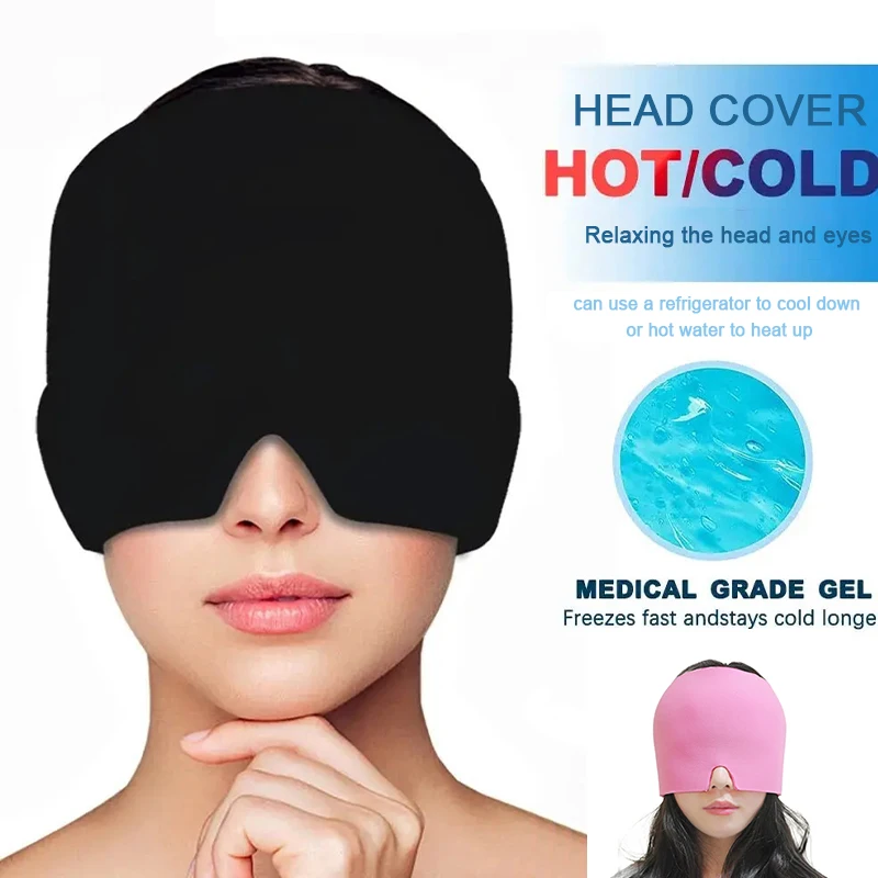 Migraine-Relief-Hat-headache-hat-Gel-Hot-Cold-Therapy-Ice-Cap-For ...