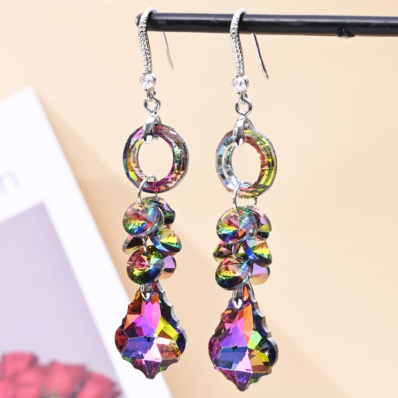 ZOSHI-Silver-Plated-Luxury-Crystal-Earrings-for-Women-Charming-Artifical-Crystal-Dangling ...