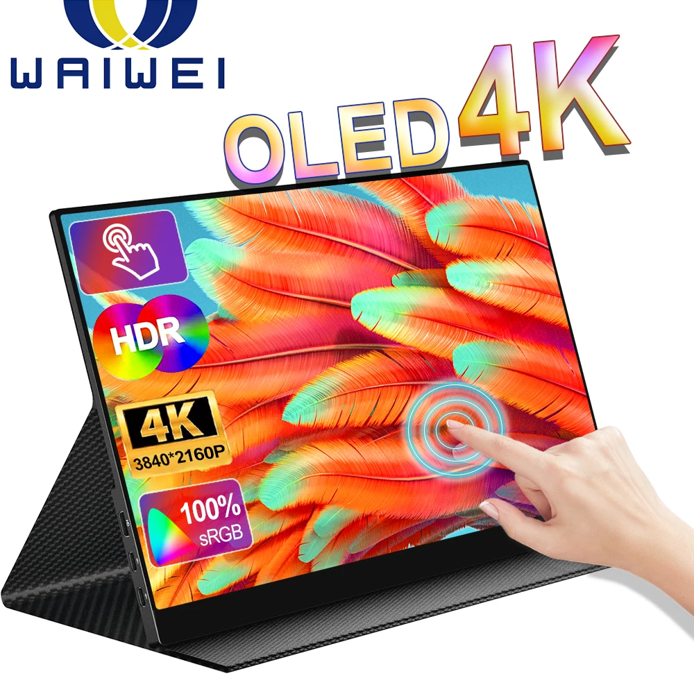 Waiwei-Monitor-port-til-OLED-4K-de-15-6-pulgadas-Monitor-t-ctil-de-10 ...