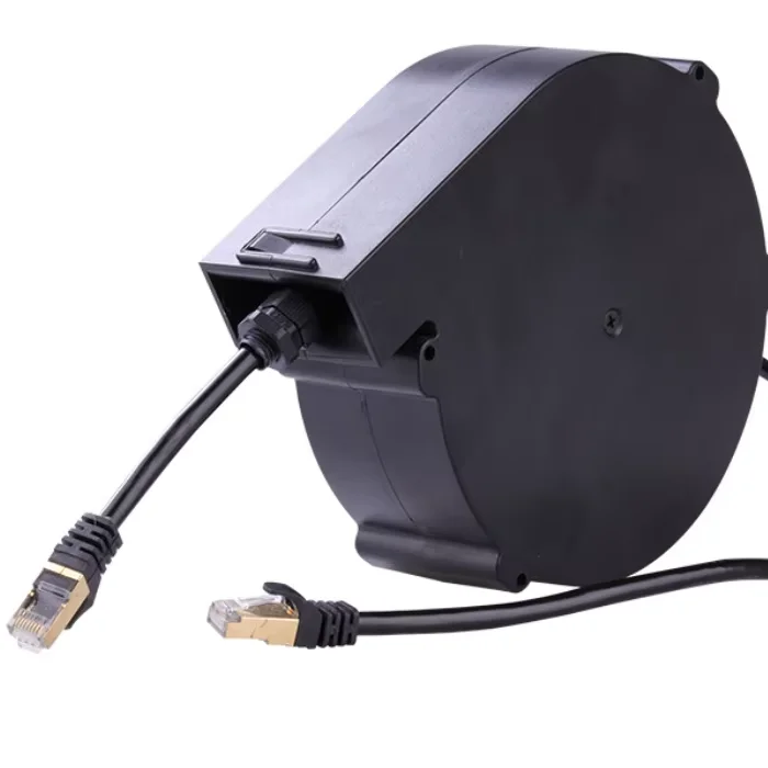 Rj45 Connector Cat6 Cat7 Retractable Ethernet Cable Reel Auto Rewind ...
