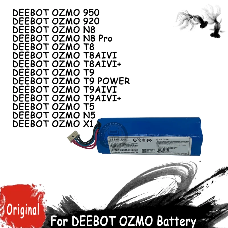 Replacement Battery Ecovacs Cleaner | Ecovacs Deebot Ozmo 950 Accessory ...
