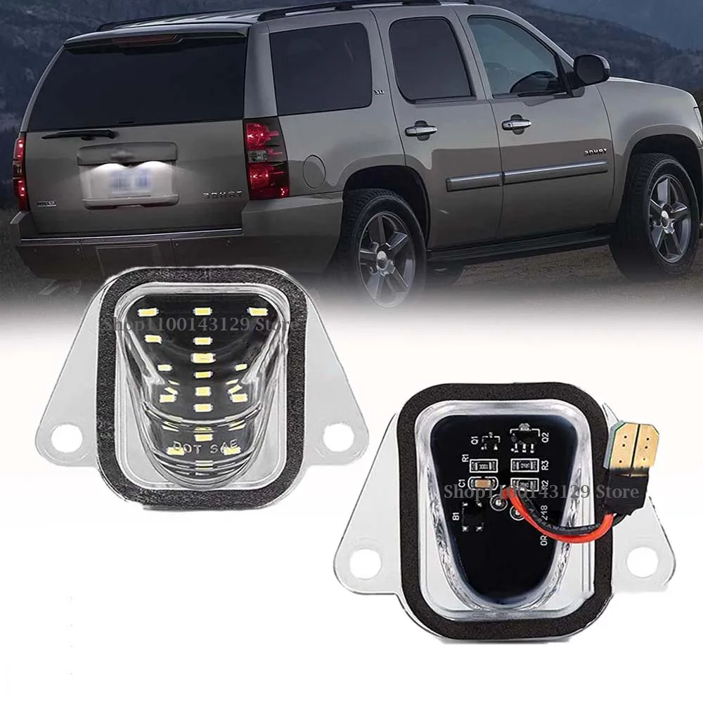 2Pcs-Canbus-LED-Number-License-Plate-Lights-Lamps-For-Chevrolet ...