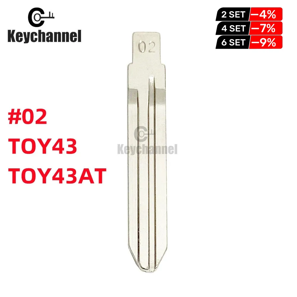 5PCS/Lot 02# KD Blade Car Key Blade TOY43 TOY43AT Blade for Xhorse KD ...