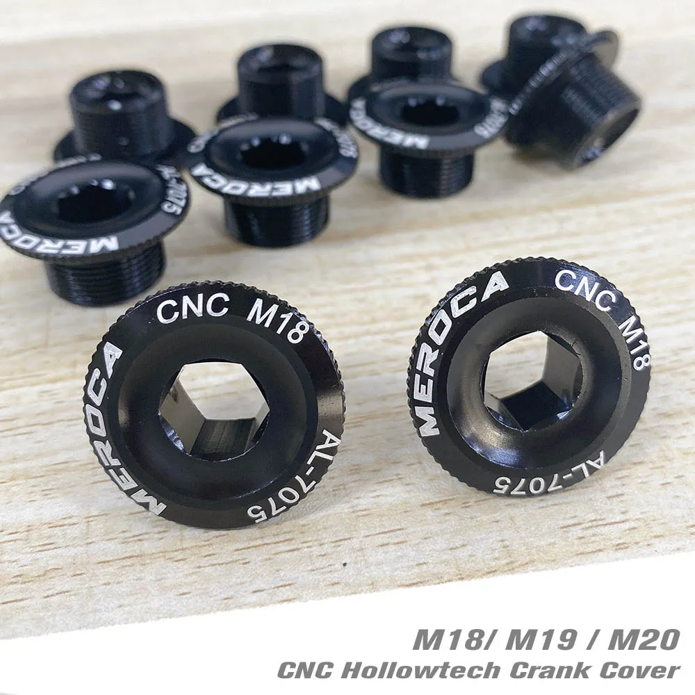 1/2/10pcs Bicycle Crank Cover Black M18 M19 M20 Crankset Screw Nut Cap ...