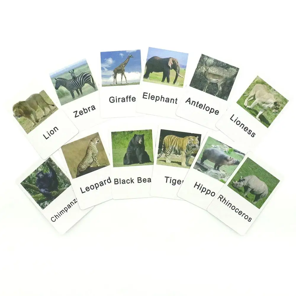 1.1 Montessori Montessori fabric farm animal matching cards matching ...