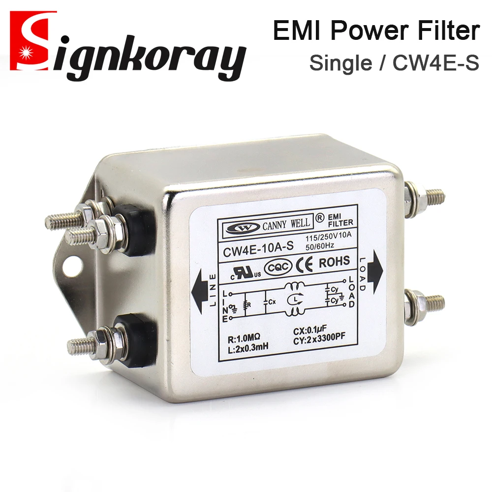 CANNY-WELL-Power-EMI-Filter-CW4E-10A-20A-30A-40A-S-Single-Pole-Filter ...