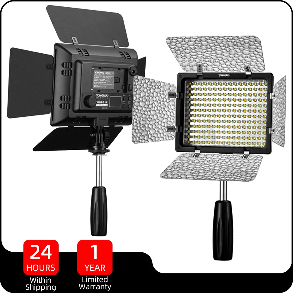 YONGNUO-YN160-III-LED-Video-Light-Bi-color-3200-5600k-Stepless-Dimmable ...