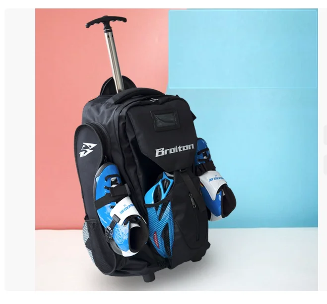 Men speed skating trolley backpack Carry on duffel bag Men travel ...