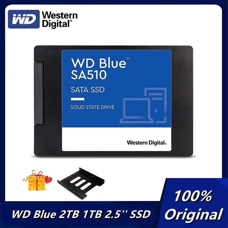 Western Digital Internal Solid State Drive, Original WD Blue, SA510, 1TB, 2TB, 2,5 ", SATA III ...