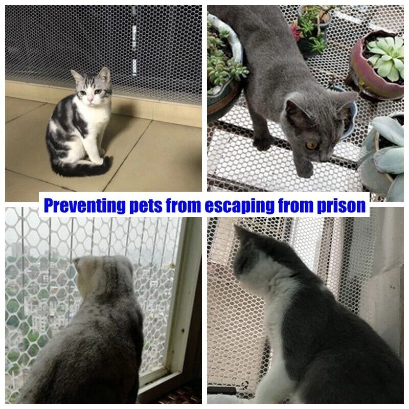 Pet Plant Kids Balcony Protect Safety Net Fense Garden Window Cat Dog ...