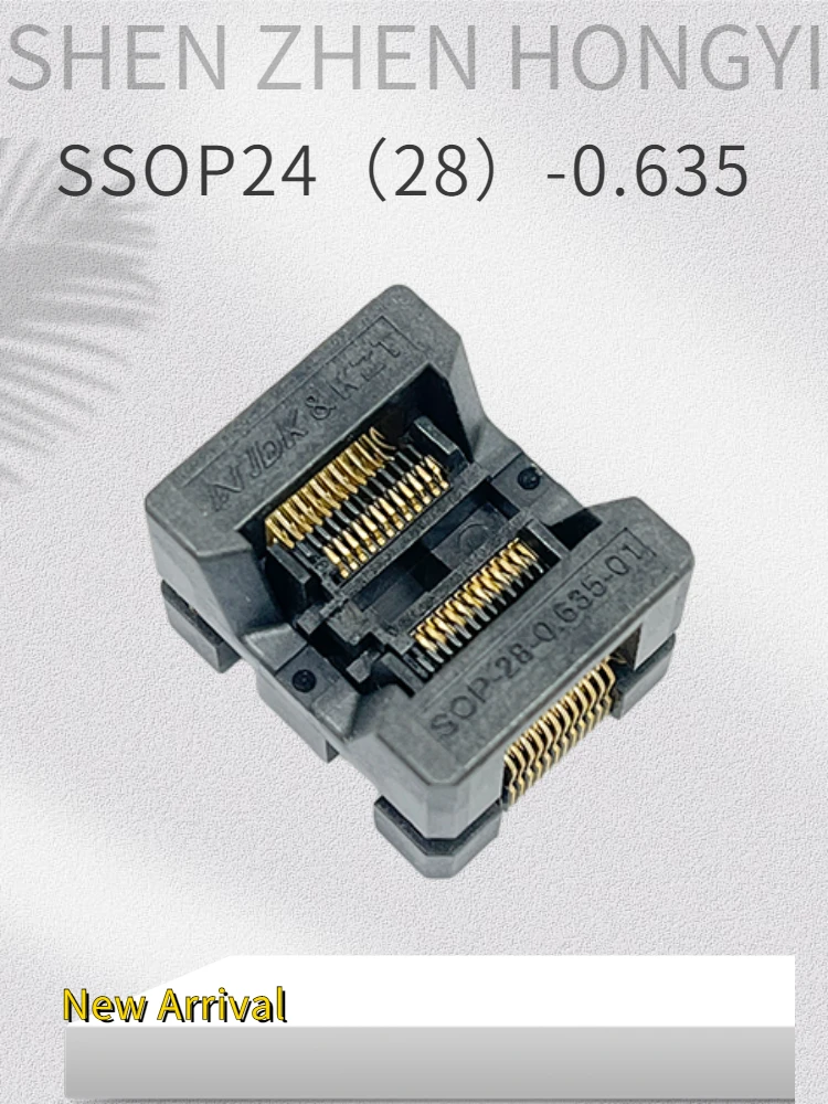 SSOP24(28) 0.635 IC 소켓, 0.635mm IC 핀 피치 상금 크기 3.9mm 프로그래머 어댑터 소켓 ...