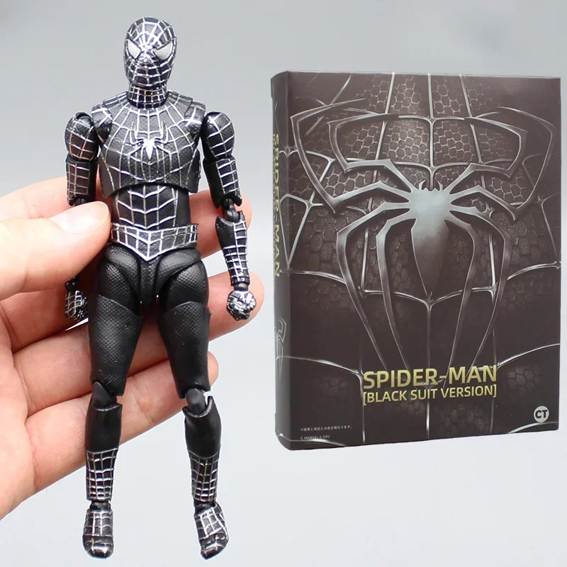 Figura-de-acci-n-de-Spiderman-traje-negro-2099-Tobey-Garfield-Venom-ML ...