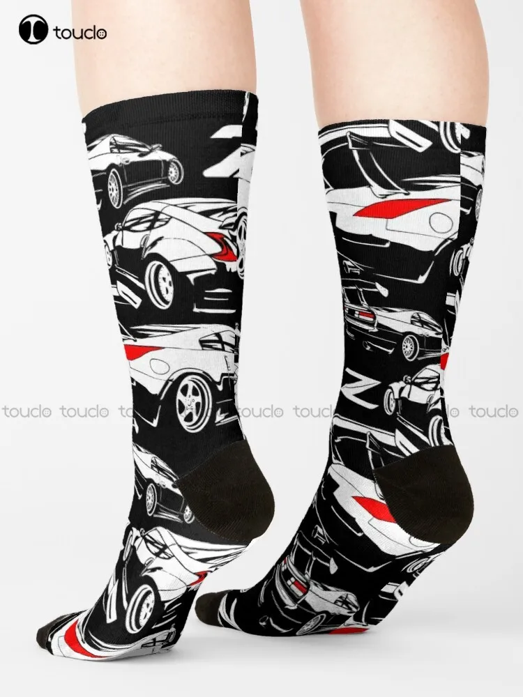 Z-Family-350Z-370Z-300Zx-Car-Drift-Jdm-Socks-Black-Socks-Women ...