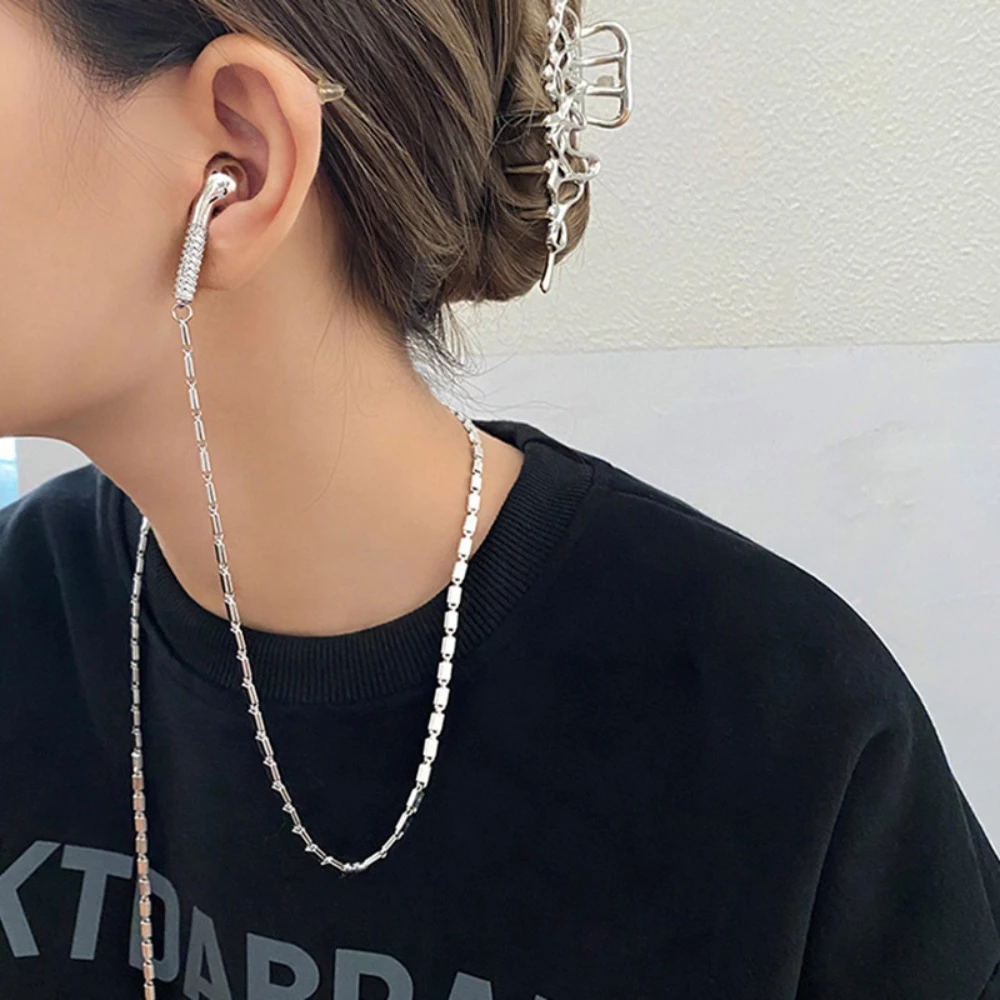 One Layer Headset Shape Pendant Necklace Women Men Cool Design Metal ...