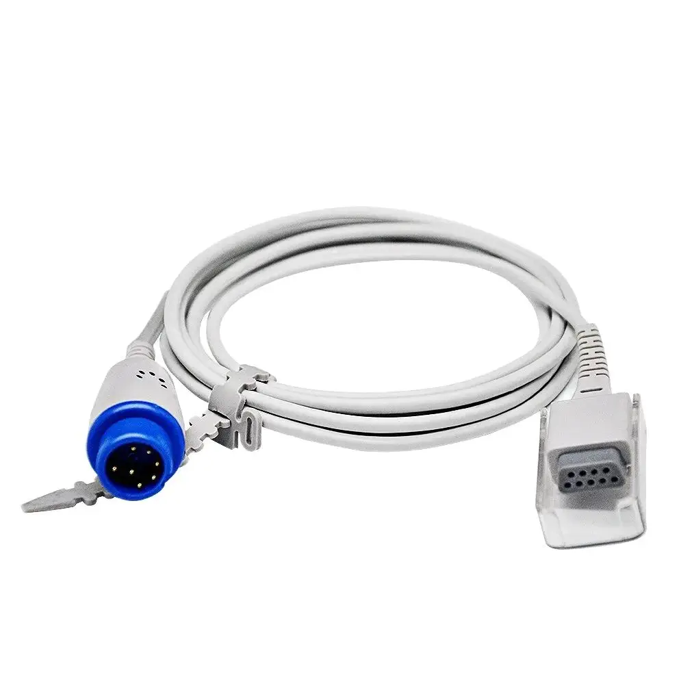 Reusable-Mindray-T5-SpO2-Sensor-Extension-Cable-Adapter-Probe-7pin ...