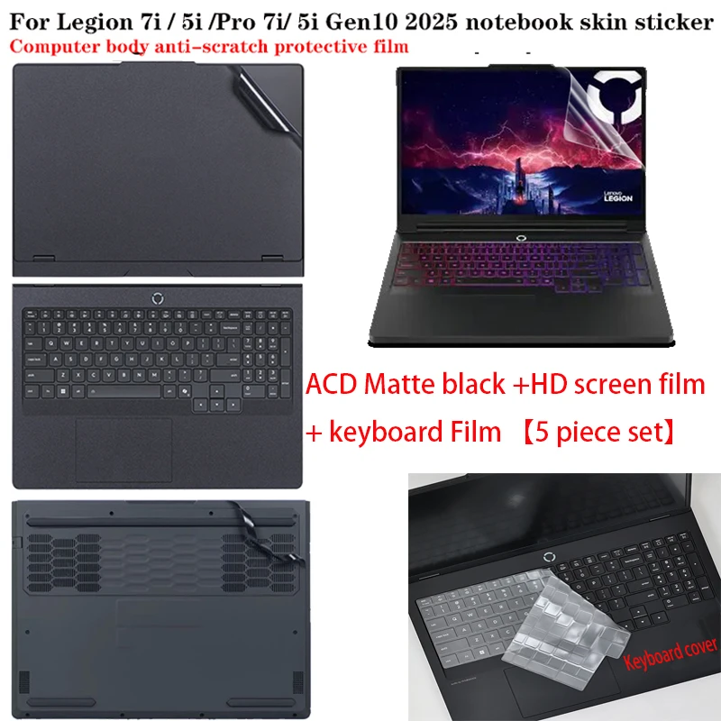 For 2025 Legion 5 5i Gen10 Laptop Skin Sticker 15IRX10/15IAX10 Computer ...