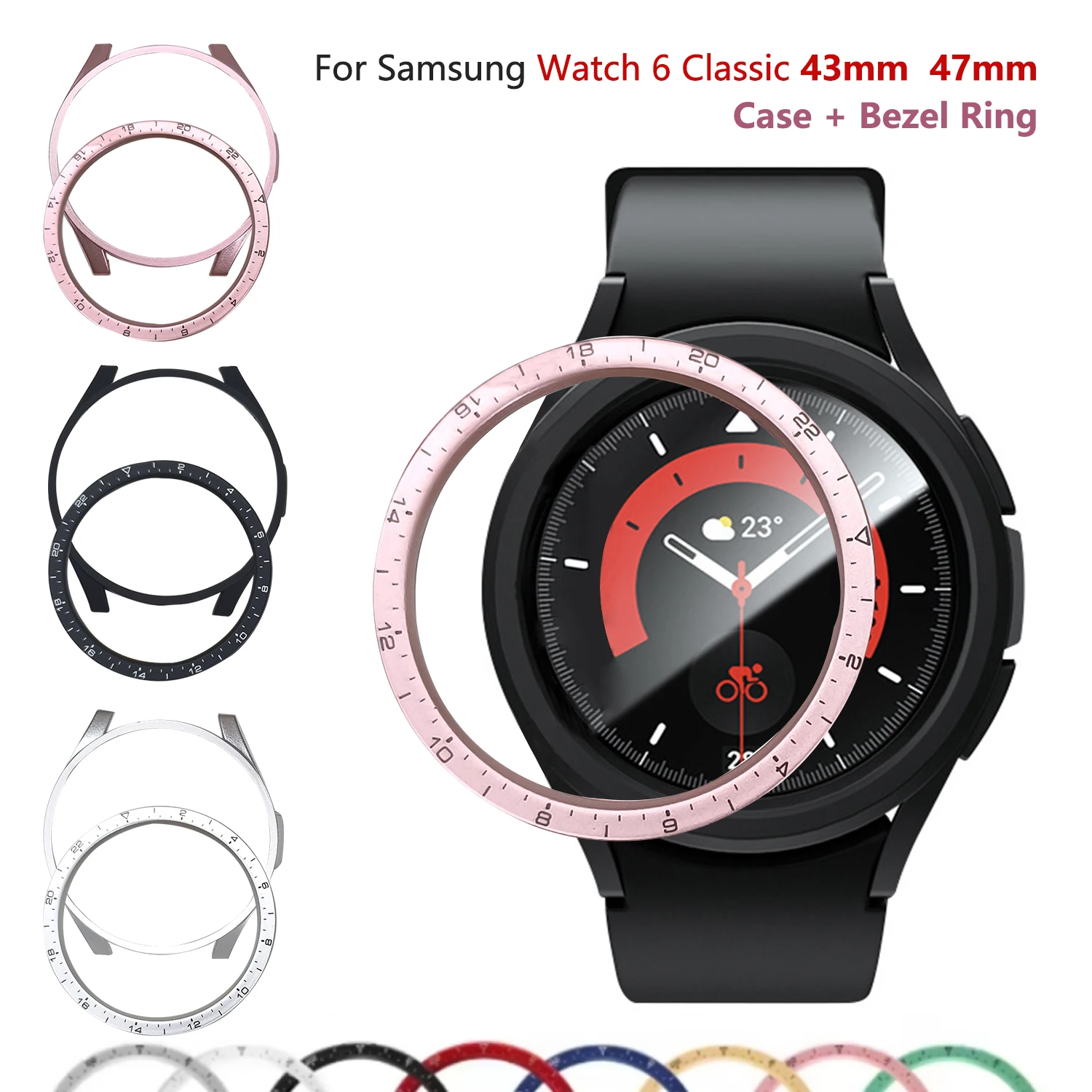 New watch case for Samsung Galaxy 6 Classic 43mm47mm digital bezel+case ...