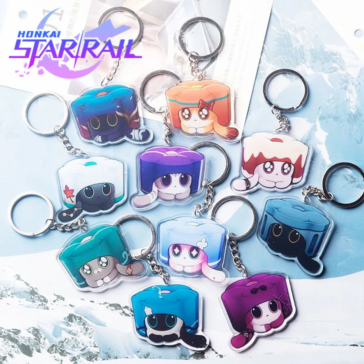 Honkai-Star-Rail-Cat-Cake-Keychain-Ruan-Mei-Kafka-Blade-New-Cute ...