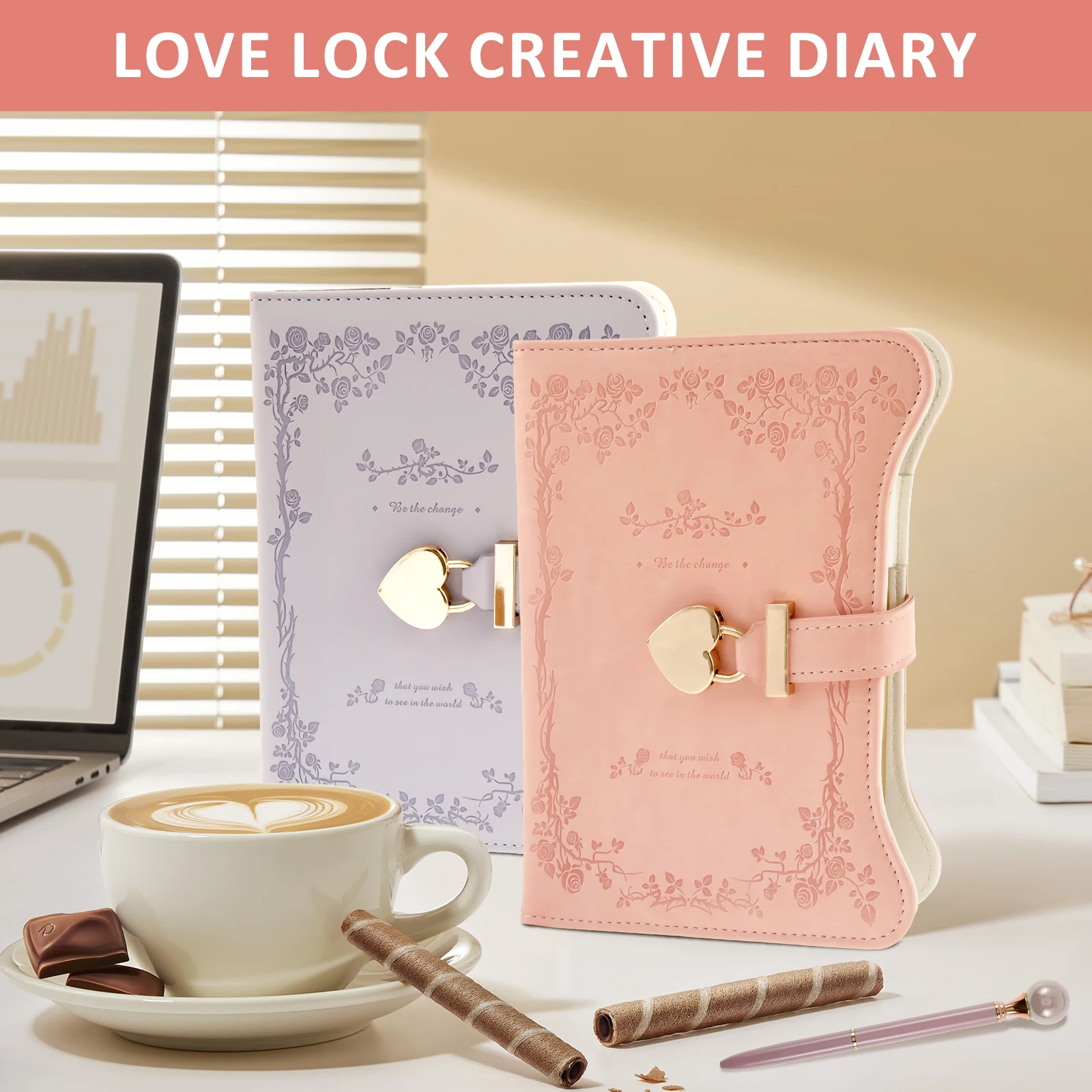 Diary-with-Lock-and-Keys-360-Pages-Journal-with-Lock-B6-Size-PU-Leather ...