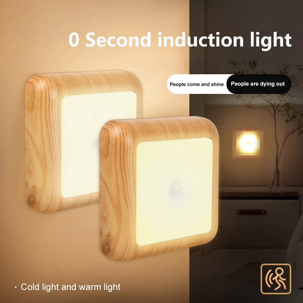 Motion Sensor LED Night Light Battery Powered Cabinet Night Lamp ...
