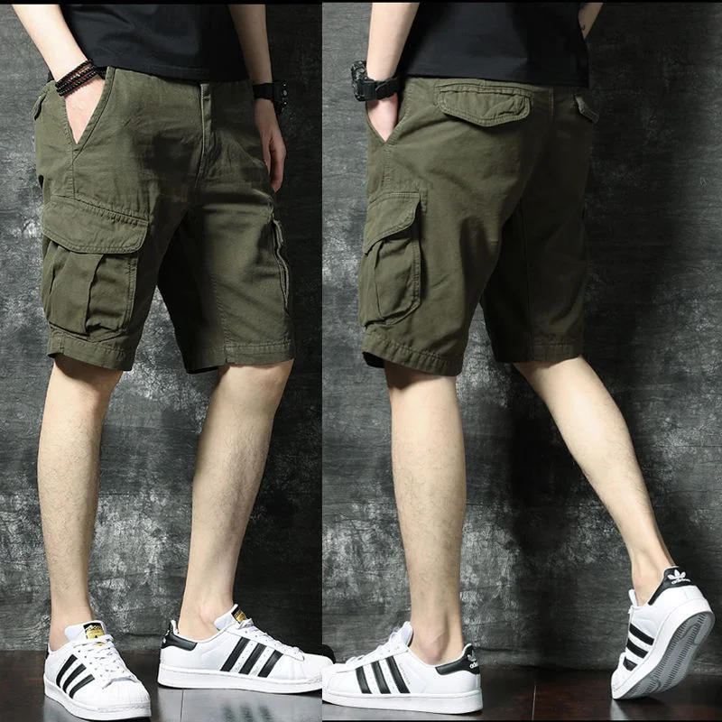 Mens-Cargo-Shorts-Big-and-Tall-Elastic-Waist-Bermuda-Short-Pants-for ...