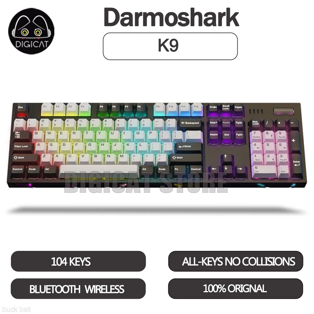 Darmoshark-K9-Mechanical-Gamer-Keyboard-104-Keys-Wired-Keyboard-Hot ...
