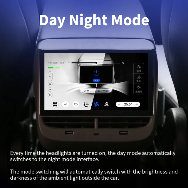 CARVIEW Android12 For Tesla Model3/Y Rear Control Display Entertainment ...