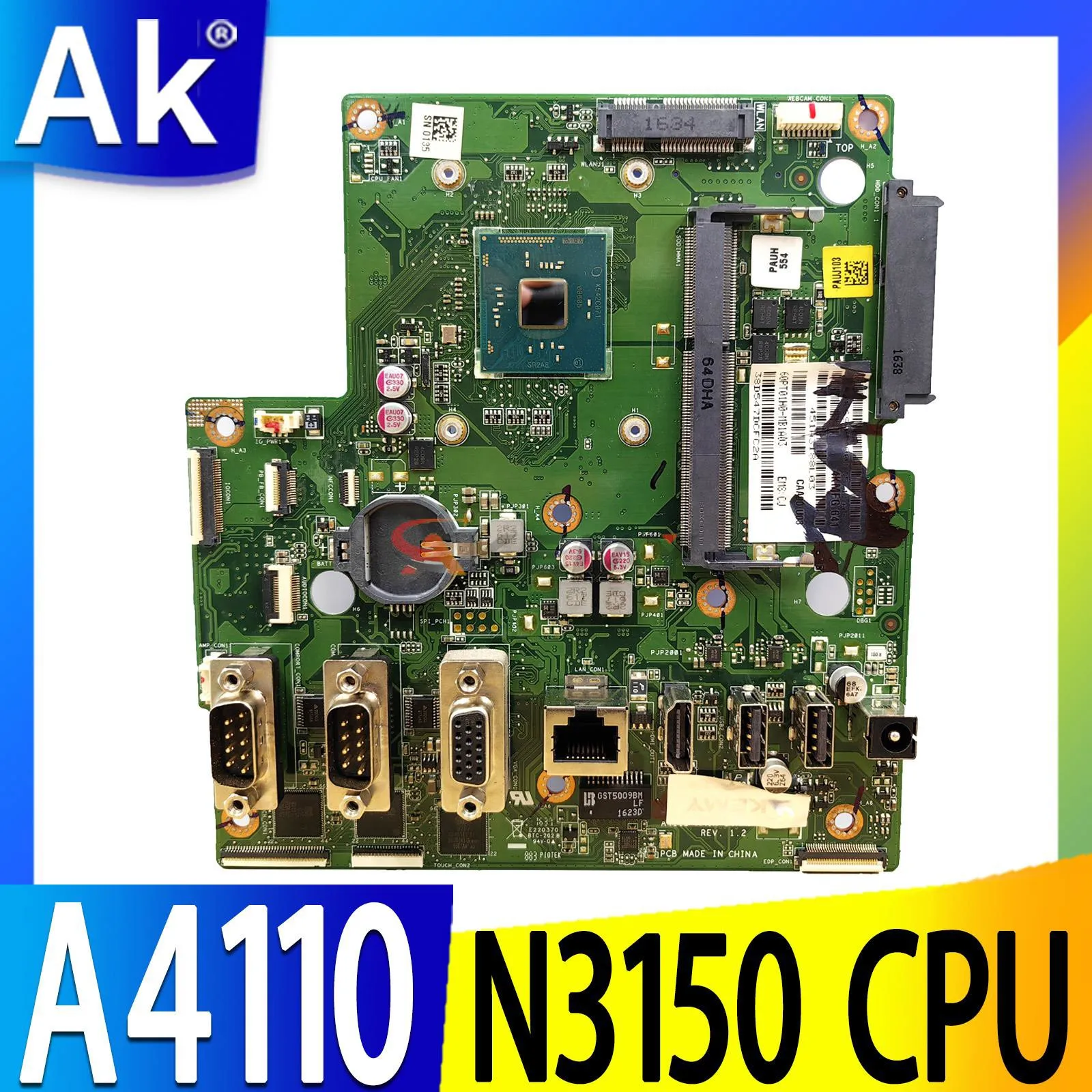 Shenzhen-Notebook-Mainboard-For-ASUS-A4110-Motherboard-with-N3150-CPU ...
