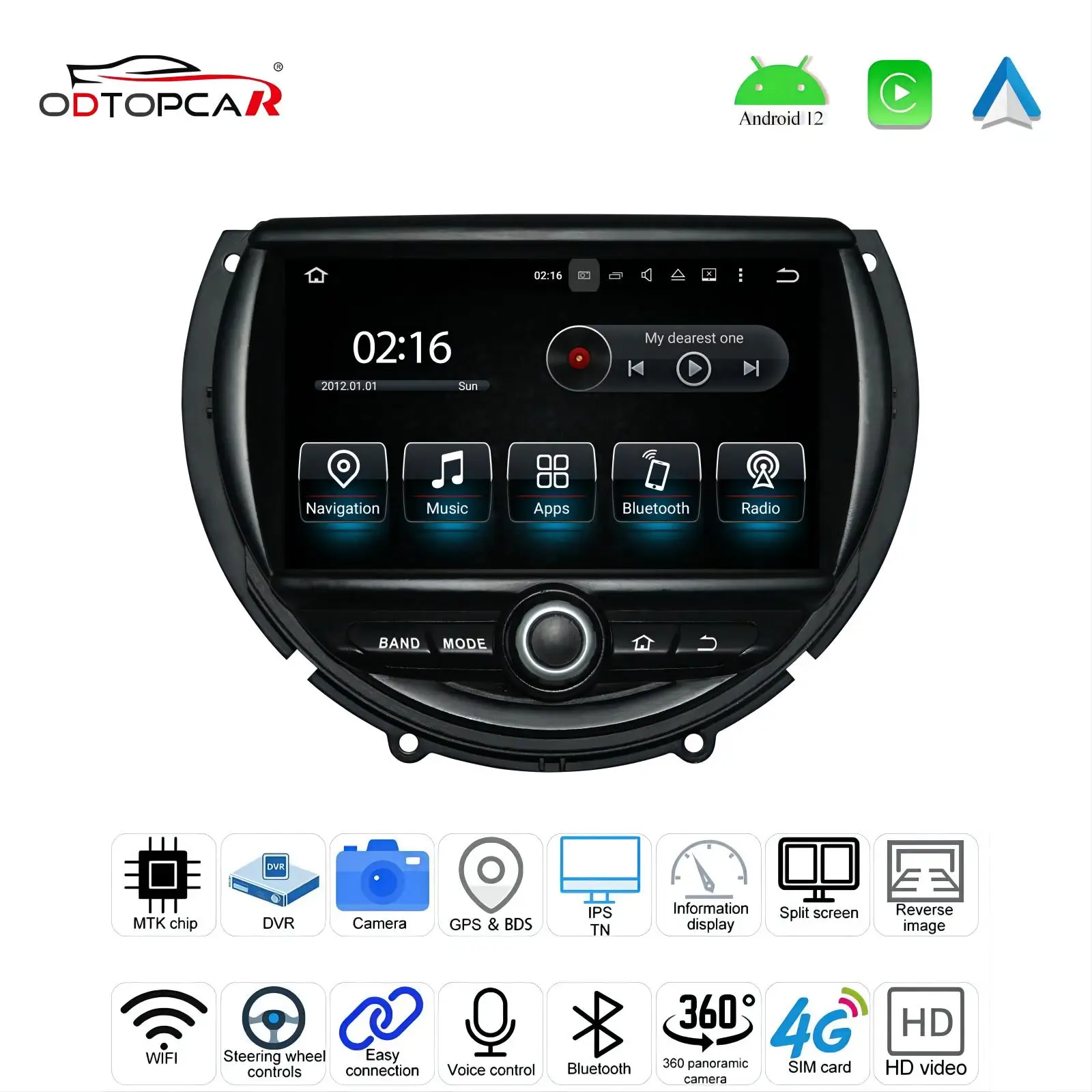 For-Mini-Cooper-Radio-F54-F55-F56-F57-F60-7-Touch-Screen-Stereo-Upgrade ...