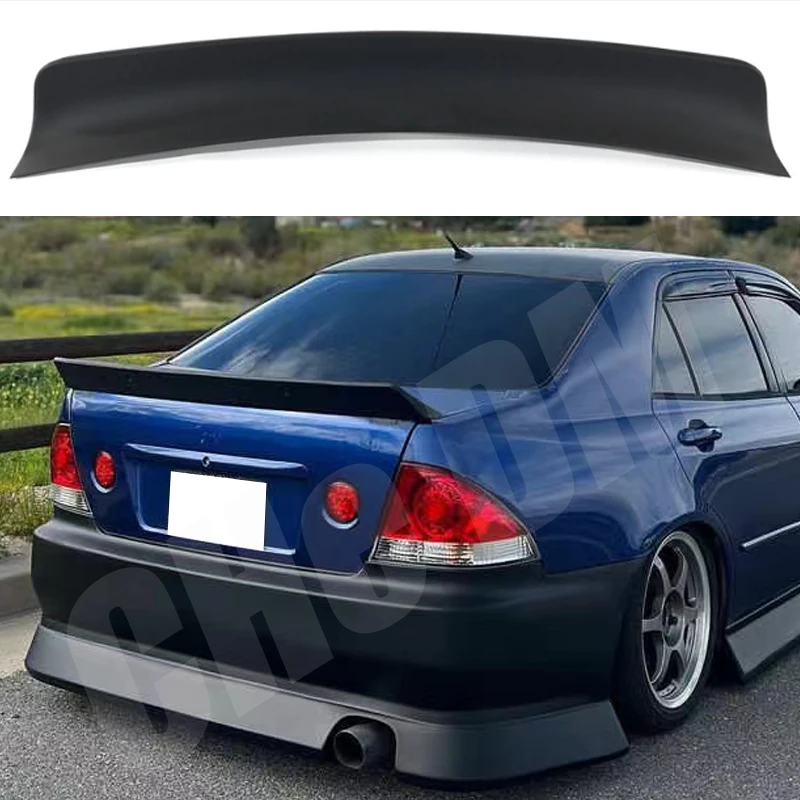 IS200-Modified-TRD-Style-Black-Carbon-Fiber-Rear-Trunk-Luggage ...