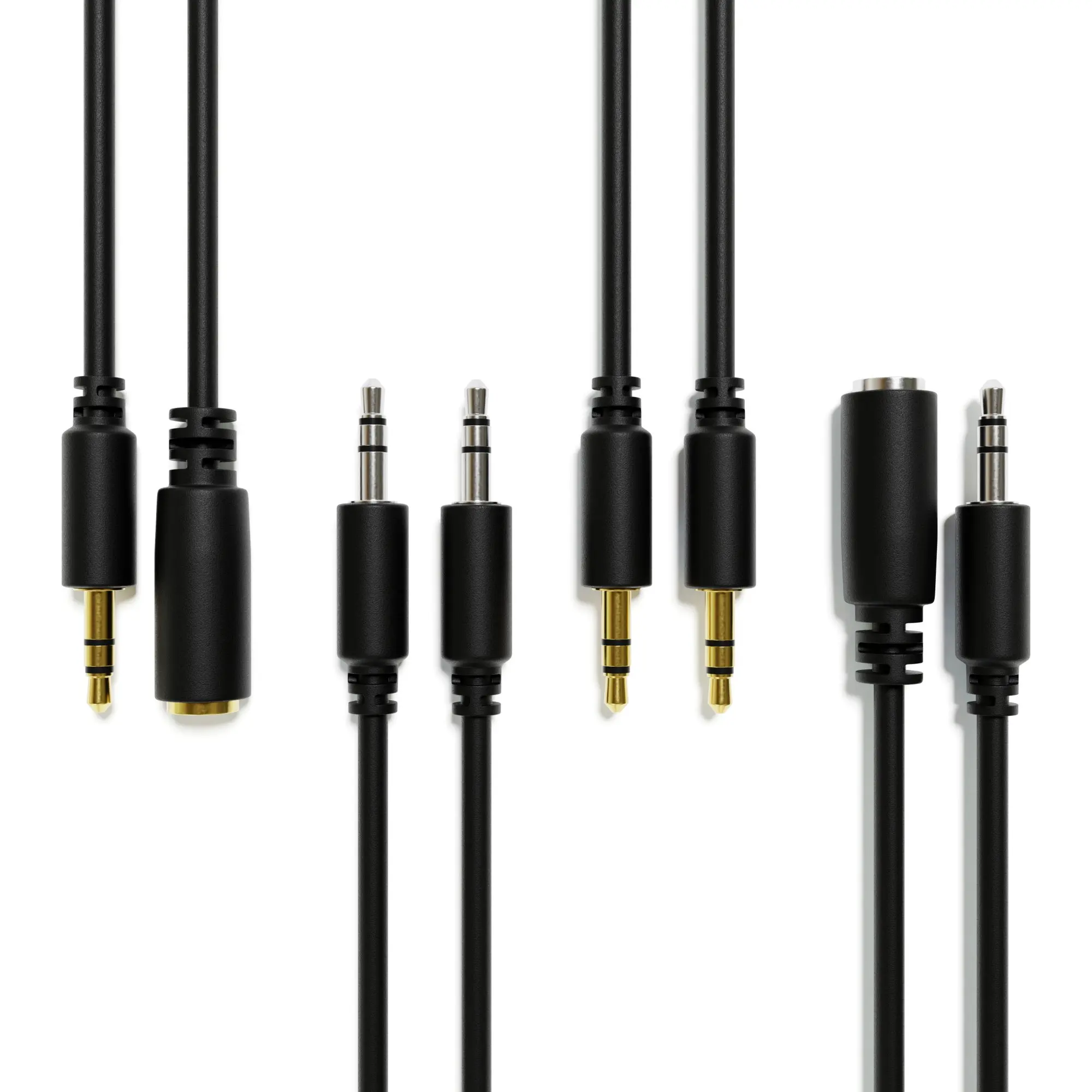 ExcelValley-Audio-AUX-Extension-Cables-Leads-Stereo-Mini-Jack-TRS-3-5mm ...