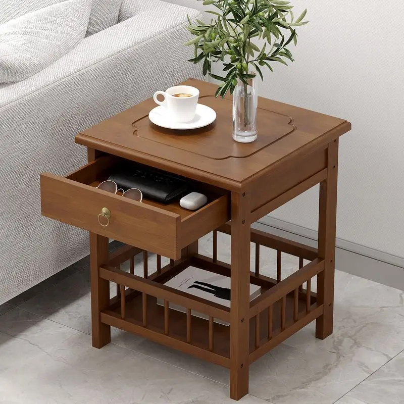 Natural-bamboo-Sofa-Side-Tea-Side-Cabinet-Simple-Small-Coffee-Table ...
