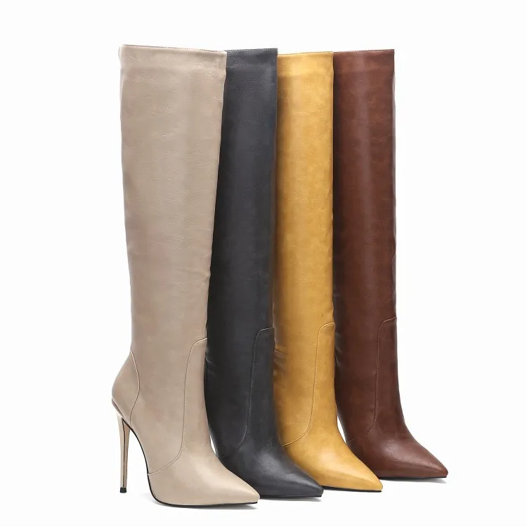 Botas-puntiagudas-delgadas-de-tac-n-alto-hasta-la-rodilla-para-mujer ...
