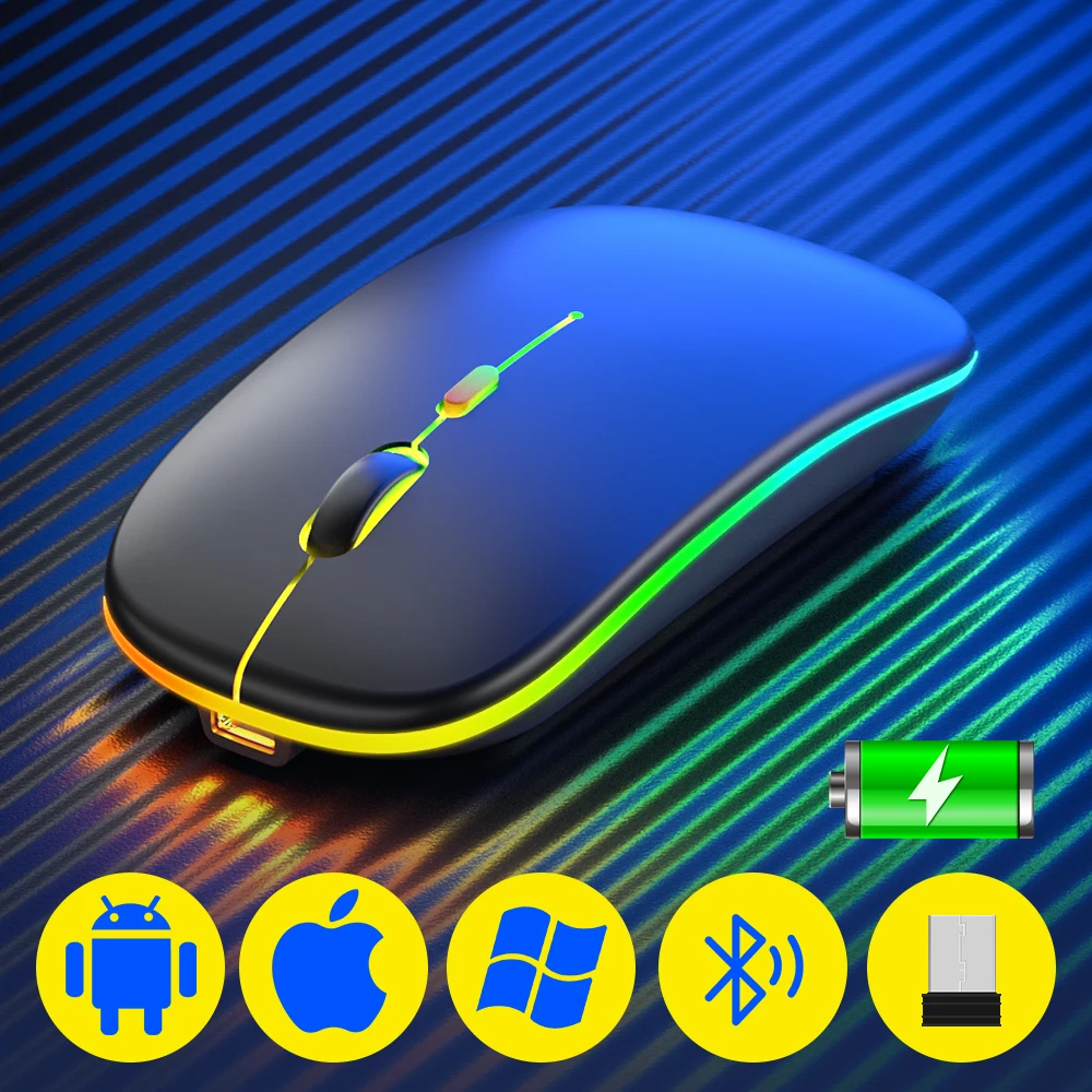 Backlight-Wireless-Mouse-Rechargeable-Bluetooth-Mouse-for-Macbook ...