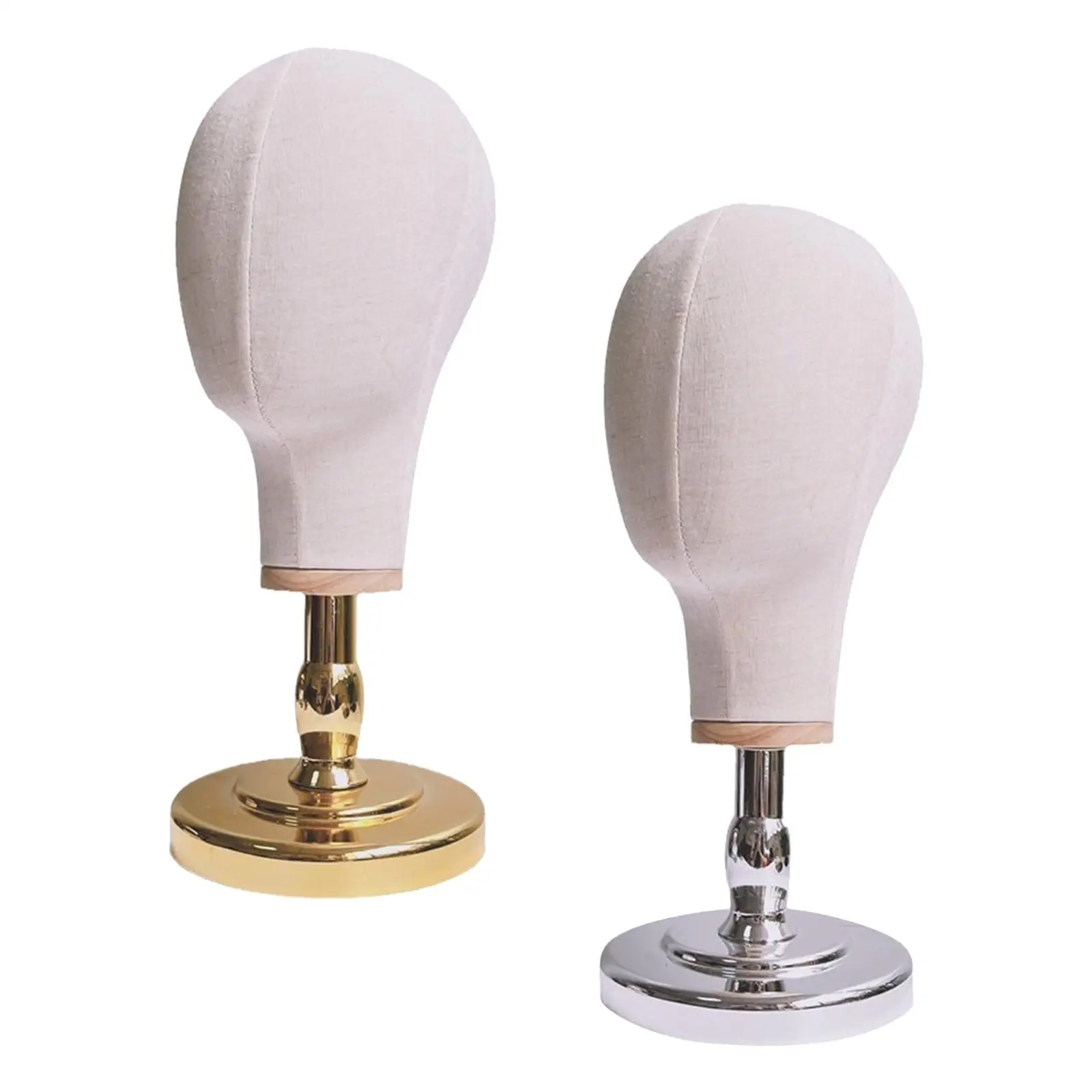 Mannequin Head Canvas Block Head Manikin Fabric Head Hat Display Stand ...