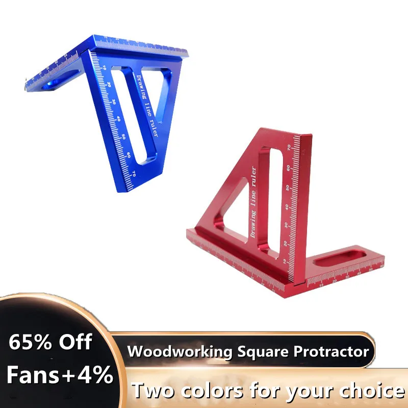 Woodworking-Square-Protractor-Aluminum-Alloy-Miter-Triangle-Ruler-High ...