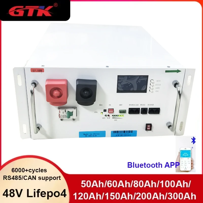 GTK 48V 51.2V 100Ah 200Ah 50Ah 60Ah 80Ah 120Ah 150Ah 300Ah 400Ah ...