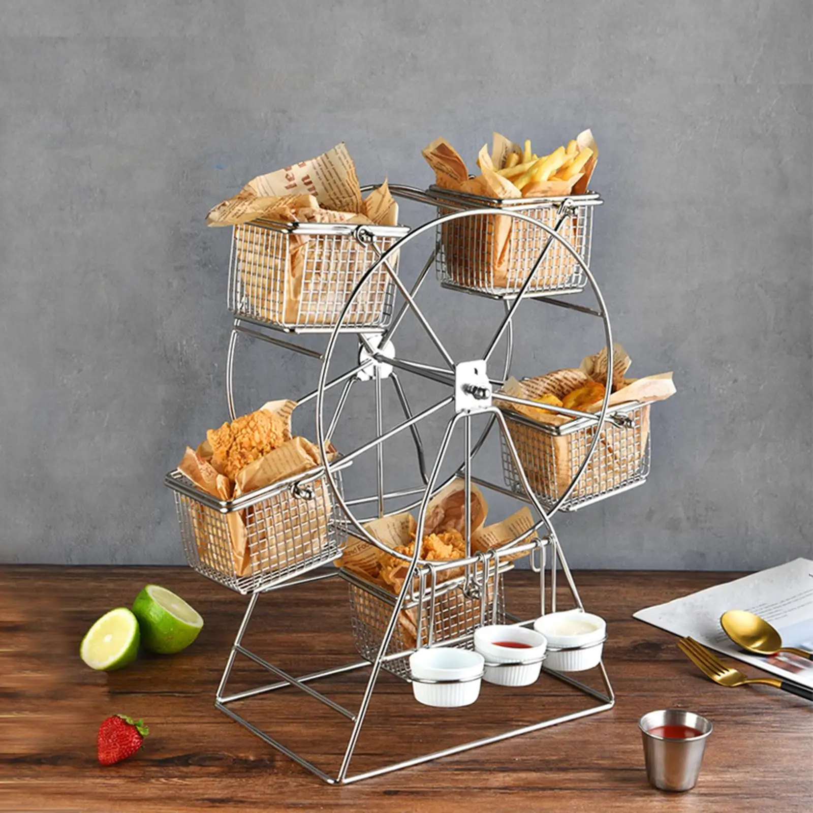 Rotating-Snack-Rack-Serving-Tray-Food-Holder-Cupcake-Holder-for ...
