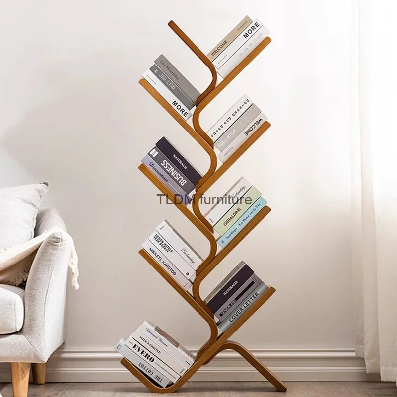 Filing-Curved-Bookshelf-Wooden-Decor-Corner-Industrial-Bookshelf ...