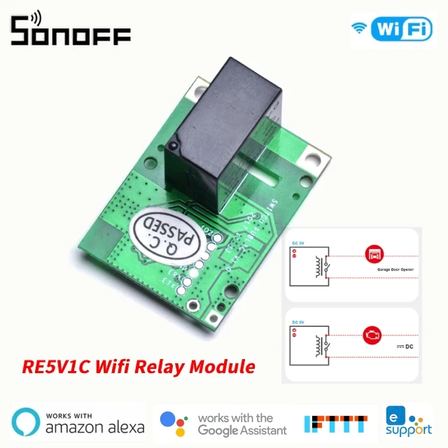 SONOFF-RE5V1C-Relay-Module-5V-Wifi-DIY-Switch-Smart-Home-Wireless ...