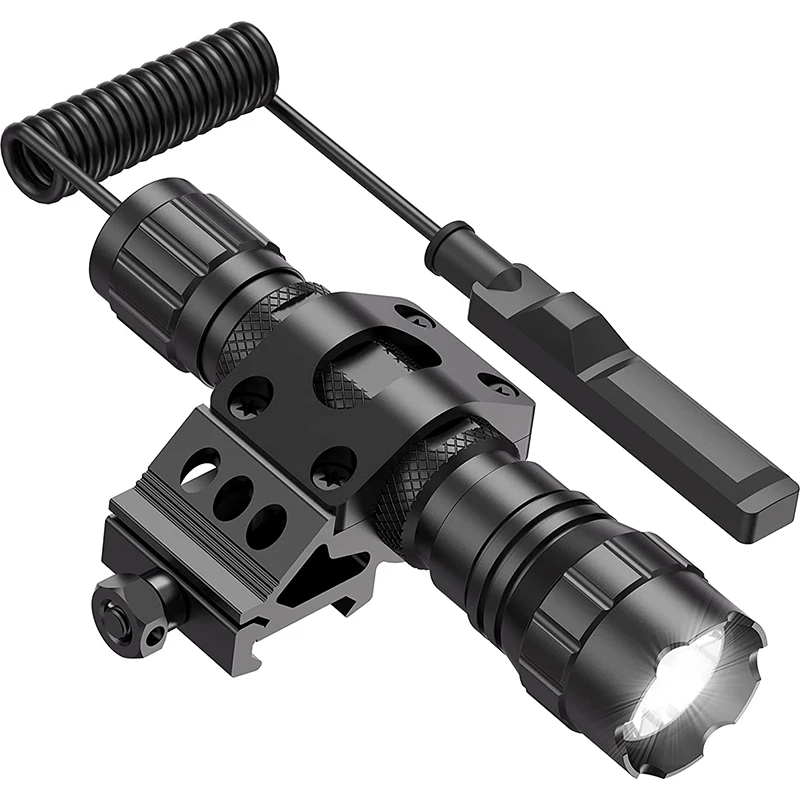 Tactical Flashlight 1200 Lumen Led Weapon Light With Picatinny Rail ...