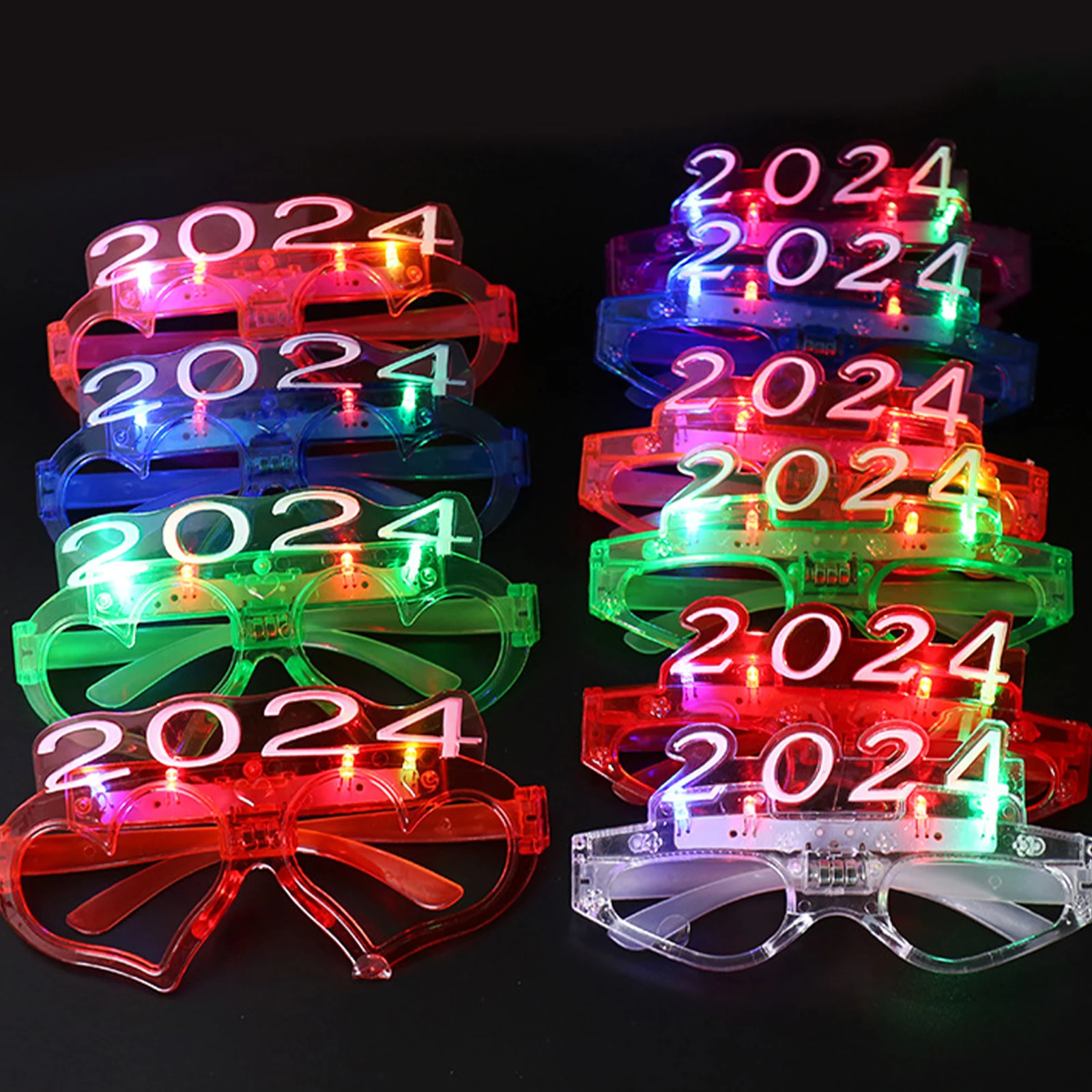 LED-Luminous-Glasses-2024-New-Year-Party-Light-Up-Goggle-Battery ...