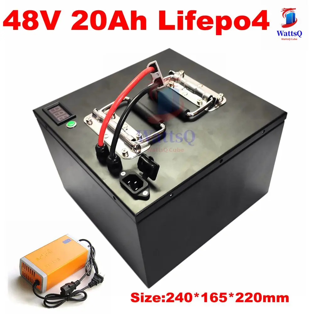 waterproof 48v 20ah lifepo4 battery with 50A BMS for 2500w 1500w motor ...