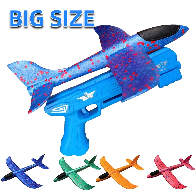 Big Size Foam Plane Launcher Airplane Catapult Glider Toys for Kids ...