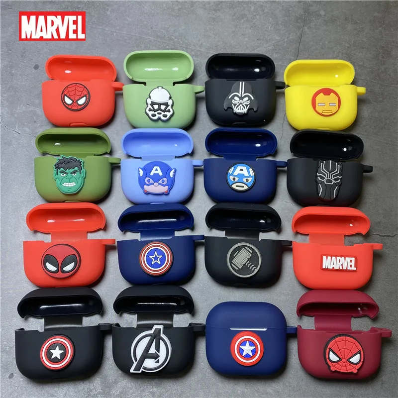 Cartoon Marvel Earphone Case for 2021 New Airpods 3 Silicone Wireless ...