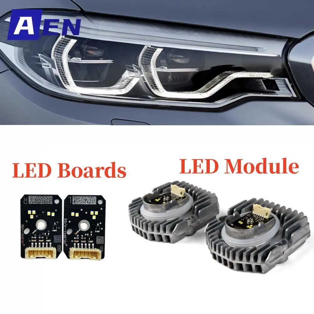 White-Daytime-Running-light-LED-chips-For-17-20-BMW-5-Series-G30-G31 ...