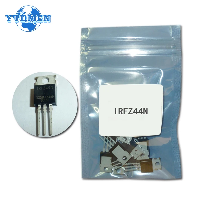 10pcs-set-Mosfet-IRFZ44N-TO220-Transistor-Kit-IRFZ44-TO-220-High-Power ...