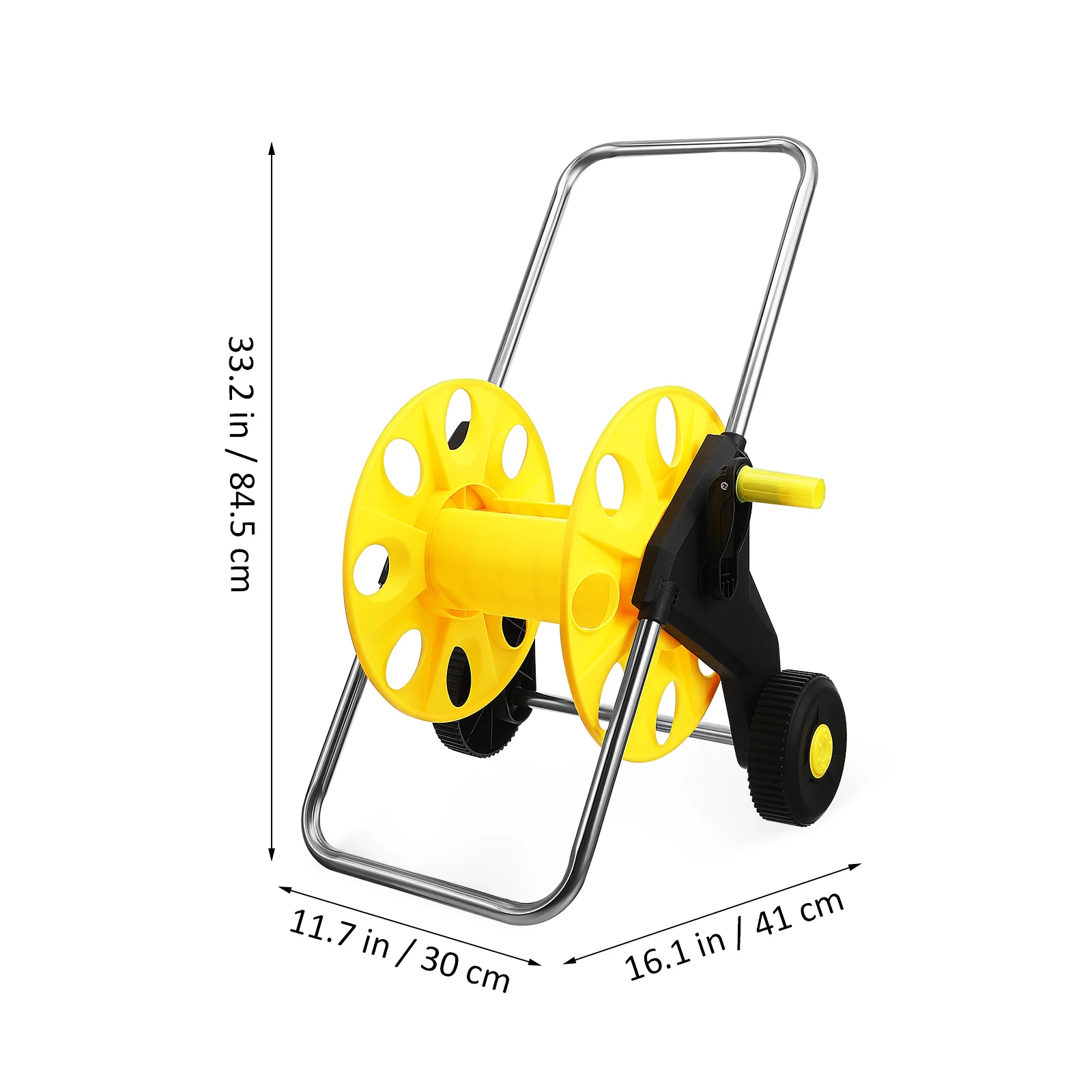 Pipe Storage Rack Hose Reel With Wheels Garden Cart WASH Water Pressure ...