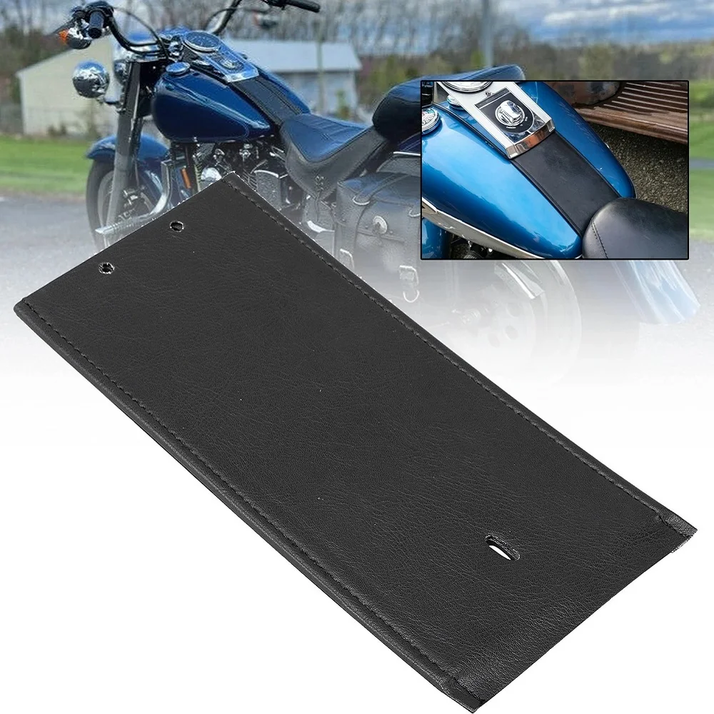 Motorcycle Plain PU Tank Bib Pad Gas Panel Cover Protector For Harley ...